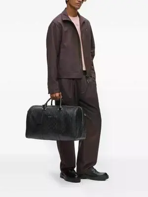 Karl Lagerfeld K/loom Leather Duffle Bag