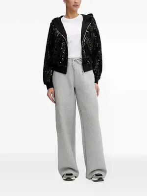 Guess Logo Embroidered Drawstring Track Pants