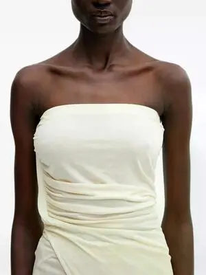 Rick Owens Ruched Strapless Top