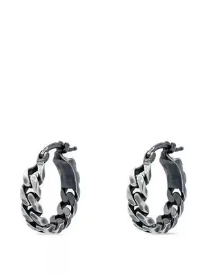 MAISON MARGIELA Tone Curb-link Hoop Earrings