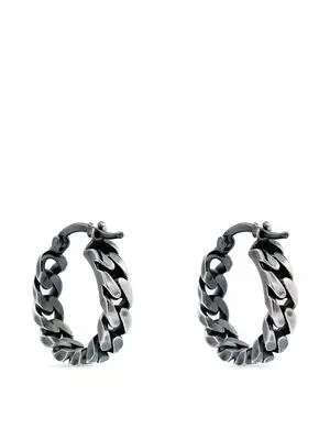 MAISON MARGIELA Tone Curb-link Hoop Earrings