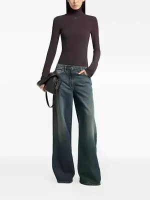 COURREGES Faded Effect Wide-leg Jeans