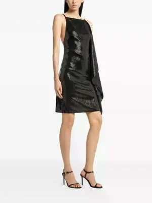 COURREGES Sequin Draped Mini Dress
