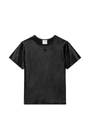 COURREGES Logo Patch T-shirt - Black