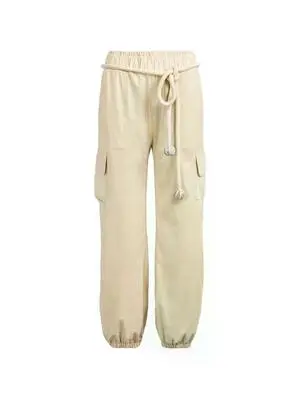 Silvia Tcherassi Beige Cargo Track Pants - Neutrals