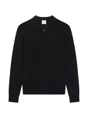 COURREGES Embroidered Crewneck Sweater - Black