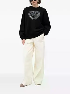 Hugo Heart-motif Sweatshirt - Black