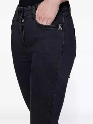 Patrizia Pepe Skinny Fit Jeans With Logo Plaque