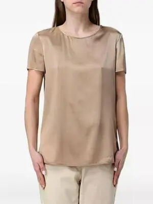 Max Mara Short Sleeve Top - Neutrals