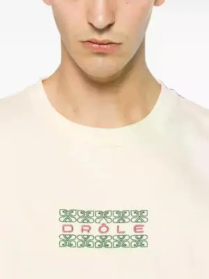Drole De Monsieur Embroidered-logo T-shirt