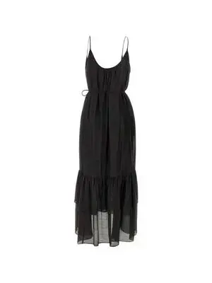 Liu Jo Muslin Maxi Dress With Ruffles
