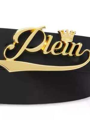 Philipp Plein King Plein Leather Belt