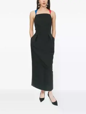 Rosie Assoulin Grosgrain Maxi Dress - Black