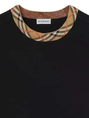 Burberry Check-trim Wool Sweater