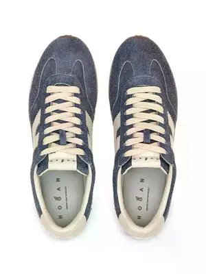 Hogan Athletic Sneakers In Velour Effect Suede