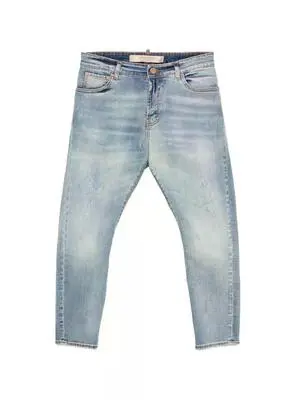 YES LONDON Distressed Slim-fit Jeans