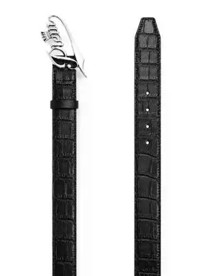 Philipp Plein Leather Belt King Cocco