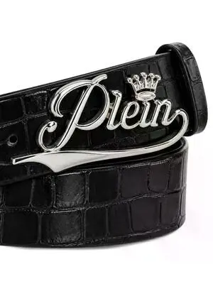 Philipp Plein Leather Belt King Cocco