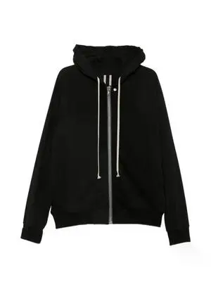 Rick Owens Zip-up Drawstring Hoodie - Black