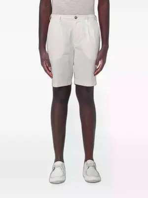 BROOKSFIELD Pleated Bermuda Shorts - Neutrals