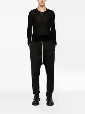 Rick Owens Drawstring-fastening Drop-crotch Trousers