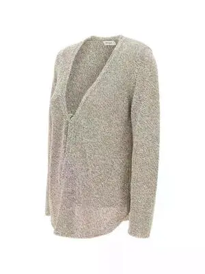 KANGRA Sequin Embellished Asymmetrical Hem Cardigan