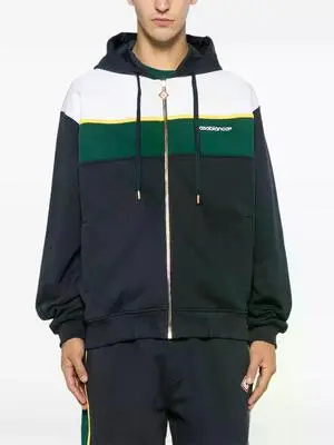 Casablanca Colour-block Zip-up Hoodie