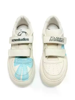 Acne Studios Leather Touch-strap Platform Sneakers