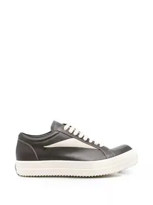 Rick Owens Leather Panelled Sneakers