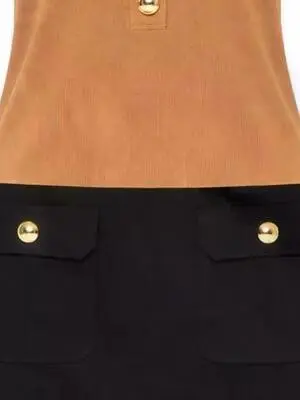 Elisabetta Franchi Sleeveless Polo Collar Dress