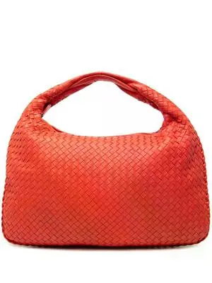 Bottega Veneta Medium Nappa Intrecciato Veneta Hobo Bag - Orange