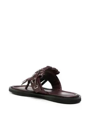 TOGA VIRILIS Fringed Detail Sandals