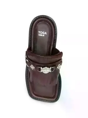 TOGA VIRILIS Fringed Detail Sandals