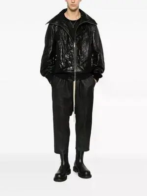 Rick Owens Dracuflight Leather Jacket - Black