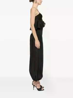 NISSA Ruffled Lyocell Crop Top