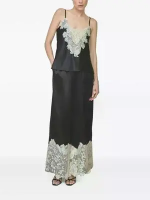 Rosie Assoulin Lace Trimmed V-neck Tank Top