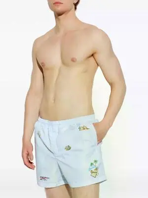 Casablanca Phantasmagoria Striped Swim Shorts