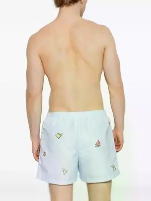 Casablanca Phantasmagoria Striped Swim Shorts