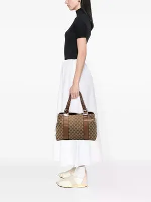 Gucci Gg Canvas Bamboo Libeccio Tote Bag
