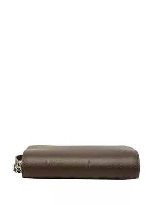 LOUIS VUITTON 2004 Taiga Leather Pochette Baikal Clutch Bag