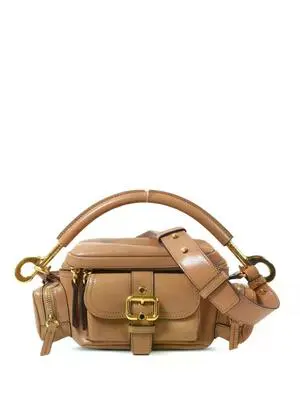 Chloé Leather Tote Bag With Buckle Detail - Brown