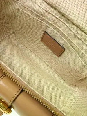 Chloé Leather Tote Bag With Buckle Detail