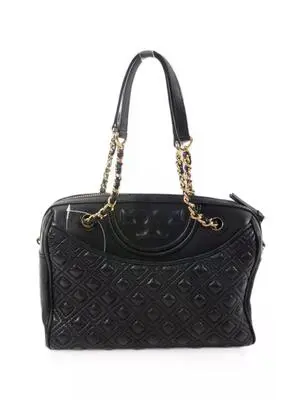 Tory Burch Quilted Logo-patch Shoulder Bag