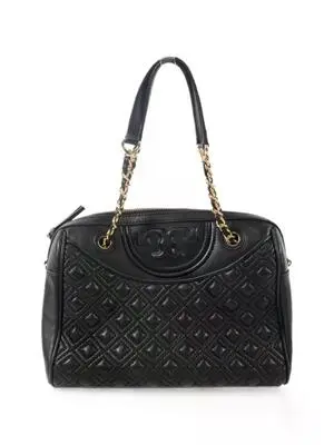 Tory Burch Quilted Logo-patch Shoulder Bag