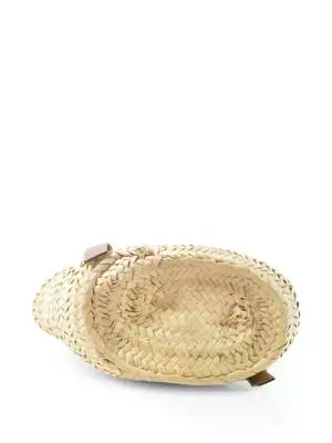 Loewe Anagram Patch Basket Bag - Neutrals