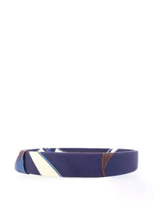 Hermès Graphic Print Hairband - Blue