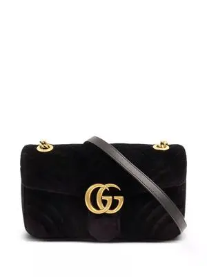 Gucci Gg Marmont Shoulder Bag - Black