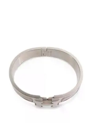 Hermès H Enamel Inlay Clasp Bracelet
