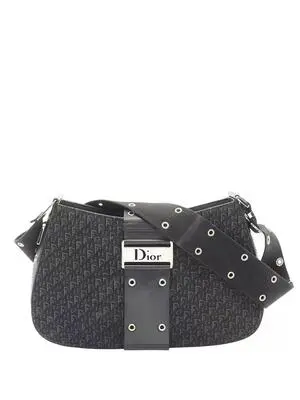 Dior Diorissimo Trotter Canvas Crossbody Bag - Black