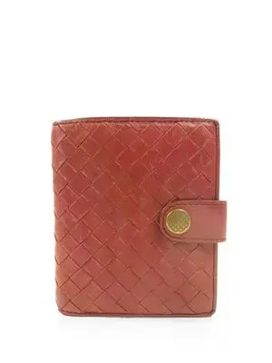 Bottega Veneta Intrecciato Bifold Wallet - Red